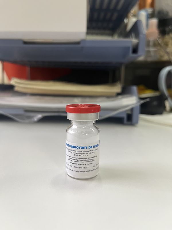 Aspirina-DL-lisina para inyección, lisina acetilsalicilato para ...